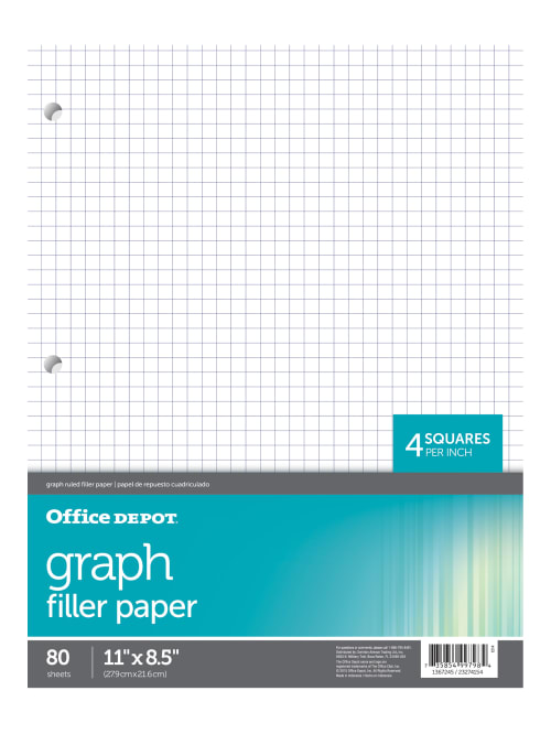 Yubbler - Office Depot® Brand Quadrille-Ruled Notebook Filler Paper