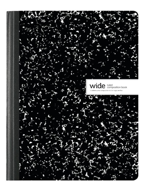 Yubbler - Office Depot® Composition Book, Wide Ruled