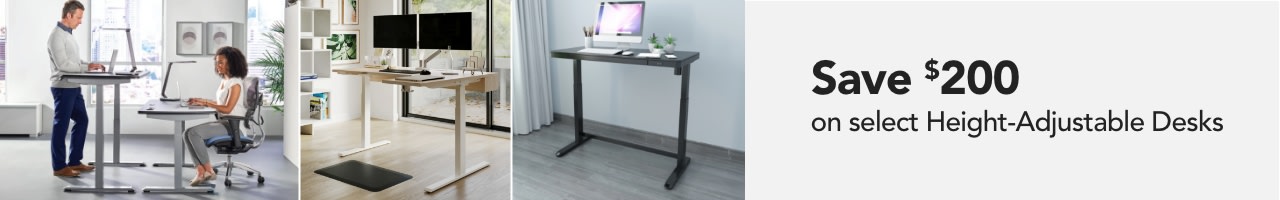 Save $200 on select Height Adjustable Desks