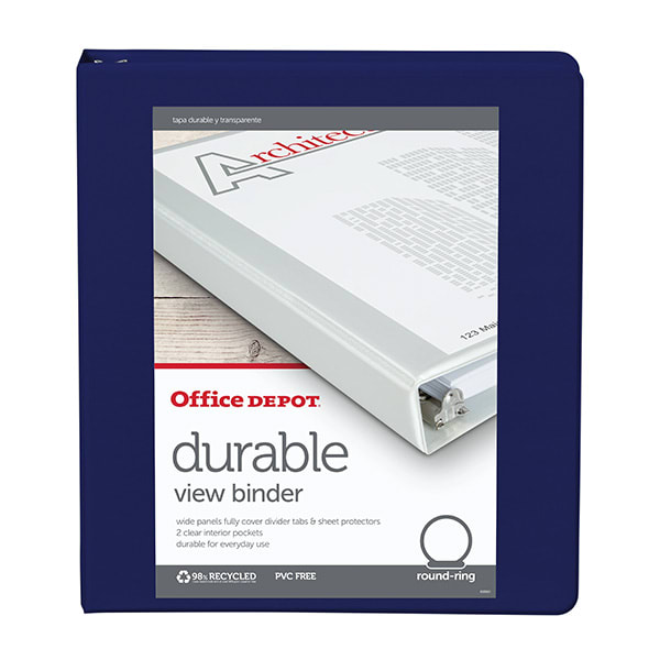 Blue Folders And Binders - Office Depot