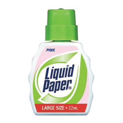 Liquid Paper Color Correction Fluid Pink Office Depot