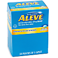 Aleve Pain Reliever Tablets 1 Tablet Per Packet Box Of 50 Packets ...