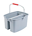 Rubbermaid Brute Double Utility Pail 17 Qt Gray - Office Depot