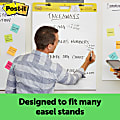 Post it Super Sticky Easel Pads 25 x 30 30percent Recycled White 30 ...