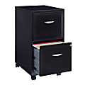 Realspace SOHO 18 D Vertical 2 Drawer Mobile File Cabinet Black ...