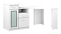 Bush Vantage Corner Desk Pure White Office Depot