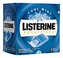 Listerine Cool Mint Pocketpacks Breath Strips 24 Strips Per Pocketpack ...