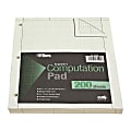 TOPS Engineers Computation Pad 8 12 x 11 200 Sheets Green - Office Depot