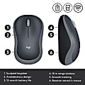 Logitech M185 Ambidextrous Wireless Mouse Swift Gray - Office Depot