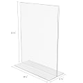 Deflecto Anti Glare Double Sided Sign Holder Portrait 11 316 H x 8 12 W ...