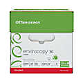 Office Depot Brand EnviroCopy Copier Paper Letter Size 8 12 x 11 2500 ...