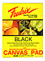 Fredrix Black Canvas Pad 12 x 16 10 Sheets - Office Depot