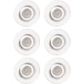 Quartet Glass Magnets Large 6 Pack Clear - Office Depot