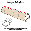 Partners Brand Jumbo Mailing Tubes 6 x 72 80percent Recycled Kraft Case ...
