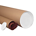 Partners Brand Jumbo Mailing Tubes 6 x 72 80percent Recycled Kraft Case ...