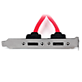 StarTech.com 2 Port SATA to eSATA Slot Plate Bracket Serial ATA ...
