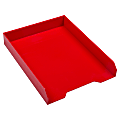 JAM Paper Stackable Paper Trays 2 H x 9 34 W x 12 12 D Red Pack Of 2 ...