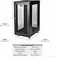 StarTech.com Server Rack Cabinet 24U 31in Deep Enclosure Network Cabinet Rack Enclosure Server ...