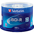 Verbatim BD R 25GB 16X with Branded Surface 50pk Spindle 50pk Spindle - Office Depot
