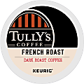 Tullys Coffee French Roast Keurig Single Serve K Cup Pods Dark Roast 24 ...