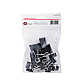 Office Depot Brand Binder Clips Assorted Sizes Black Pack Of 30 ...