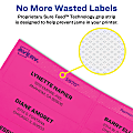 Avery Neon Shipping Labels With Sure Feed 5978 Rectangle 2 x4 Assorted ...