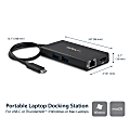 StarTech.com USB C Multiport Adapter Black - Office Depot