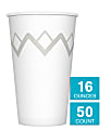Highmark Paper Hot Cups 16 Oz Printed White Pack Of 50 - Office Depot