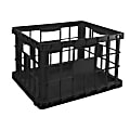 Office Depot Brand LetterLegal File Crate Medium Size Black - Office Depot