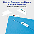 Avery Printable Hanging File Folder Tabs 15 Cut White Pack of 90 5567 ...