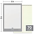 Office Depot Brand Steno Book 6 x 9 Gregg Ruled 70 Sheets Greentint ...