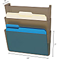 Deflecto Unbreakable Linking DocuPocket 3 Pocket Wall File 7 H x 13 W x ...