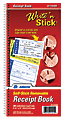 Adams Write N Stick Receipt Book 5 14 x 11 2 Part Book Of 200 Sets ...