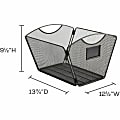 Safco Mesh Desktop Tub File Letter Size Black - Office Depot