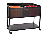 Safco Top Locking Mesh Mobile Tub File 27 H x 33 14 W x 17 D Black ...