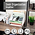 Mind Reader Desktop Vertical Paper Tray Organizer 9 12 H x 11 12 W x 12 ...