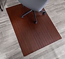 Realspace Bamboo Chair Mat 36 x 48 Brown - Office Depot