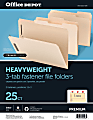 Office Depot Brand File Folders With Fasteners 34 Expansion 8 12 x 11 ...