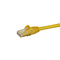 StarTech.com 75ft CAT6 Ethernet Cable Yellow Snagless Gigabit CAT 6 ...