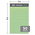 Office Depot Brand Professional Writing Pads 5 x 8 Narrow Ruled ...
