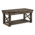 Ameriwood Home Wildwood Coffee Table Rectangular Rustic Gray - Office Depot