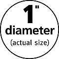 Avery Removable Round Multipurpose Labels 6450 1 Diameter White Pack Of ...