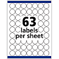 Avery Removable Round Multipurpose Labels 6450 1 Diameter White Pack Of ...