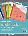Office Depot Brand Single Pocket Sheet Protectors 8 12 x 11 Assorted ...