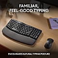 Logitech Wave Keys MK670 Wireless Ergonomic Keyboard And Signature M550 ...