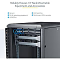 StarTech.com 18U Server Rack Cabinet Includes Casters and Leveling Feet ...