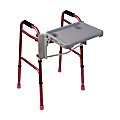 DMI Folding Walker Tray With Cup Holders 16 x 11 Gray - Office Depot