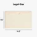 Smead Manila File Jackets Reinforced Tab 2 Expansion Legal Size Box Of ...