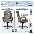 Serta Smart Layers Arlington AIR Ergonomic Bonded Leather High Back ...