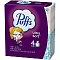 Puffs Ultra Soft 2 Ply Facial Tissues White 56 Tissues Per Cube Pack Of ...